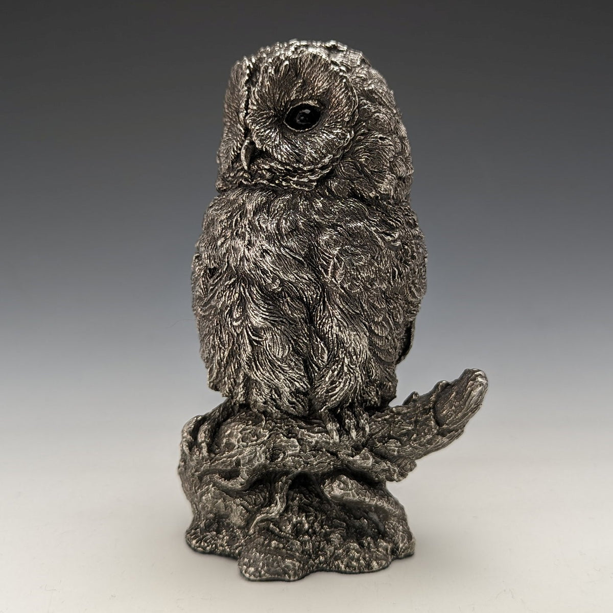 UK Country Artists Owl Sterling Silver Sculpture Figurine – SILVER-LUG