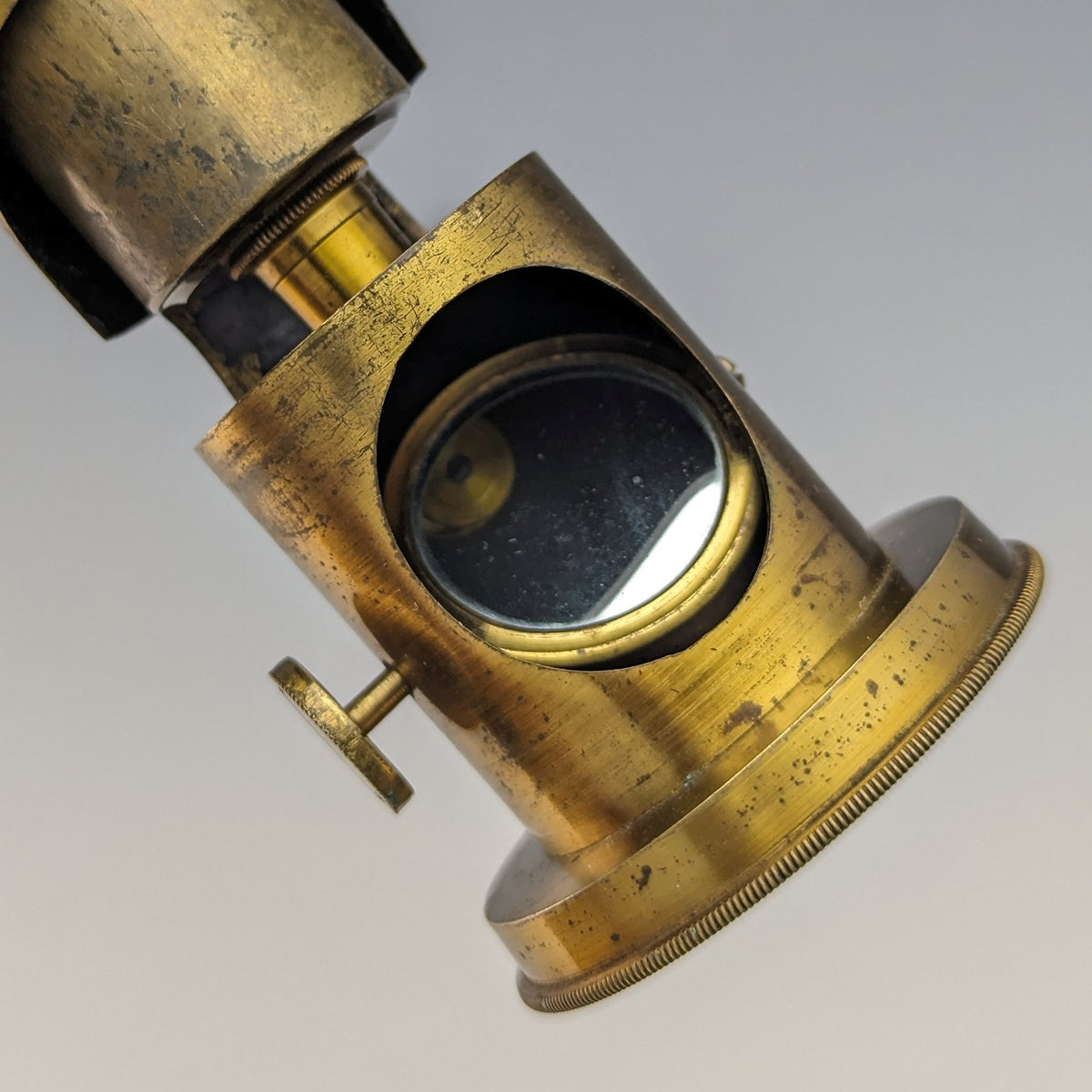 Early 20th Century Antique Brass Microscope in Wooden Box – アンティークショップ ...