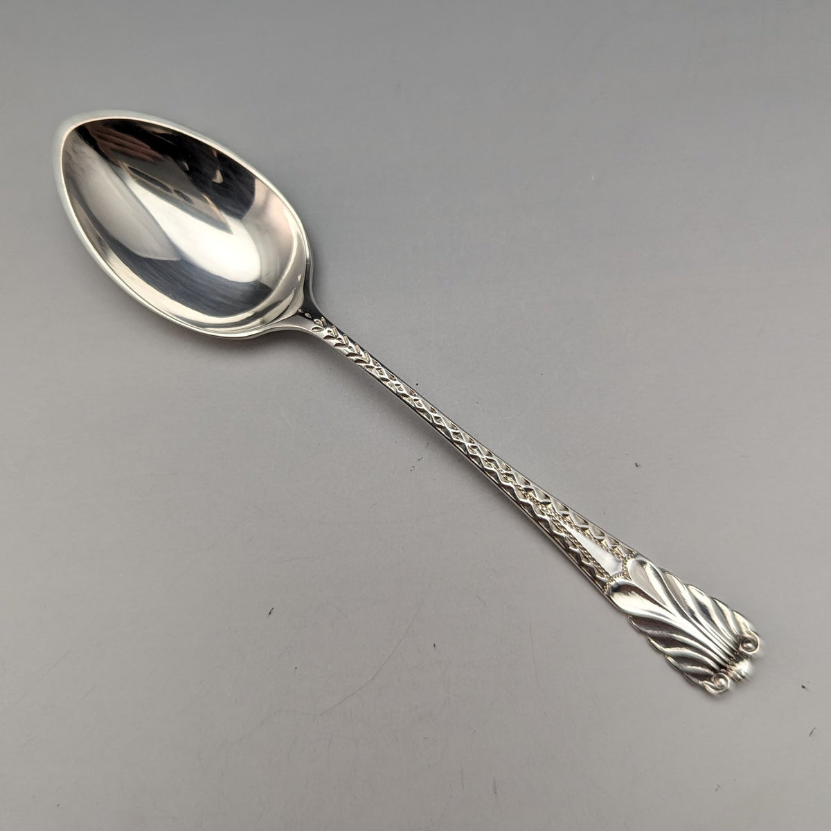 1908 British Antique 6 Sterling Silver Tea Spoons & Sugar Tongs Se ...