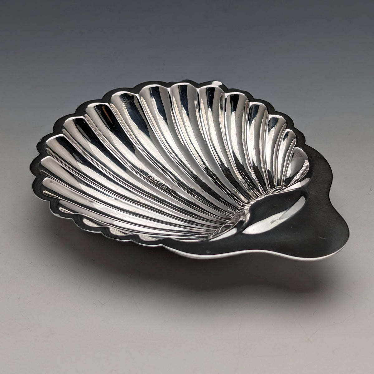 1902 British Antique Sterling Silver Shell Dish 90g Arthur Fenwick ...