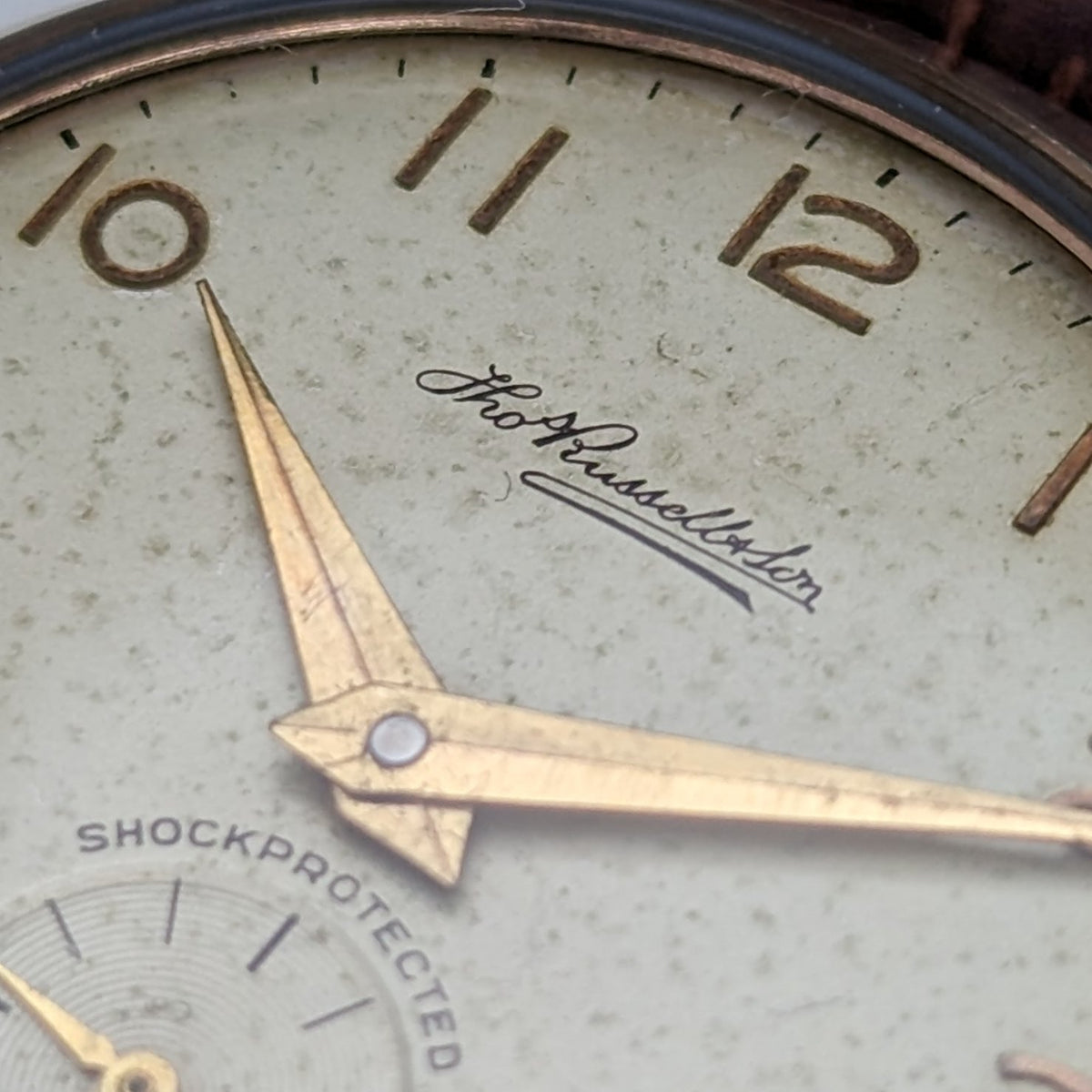 1962 British Vintage Russell Watch K9 solid gold case, in good working ...
