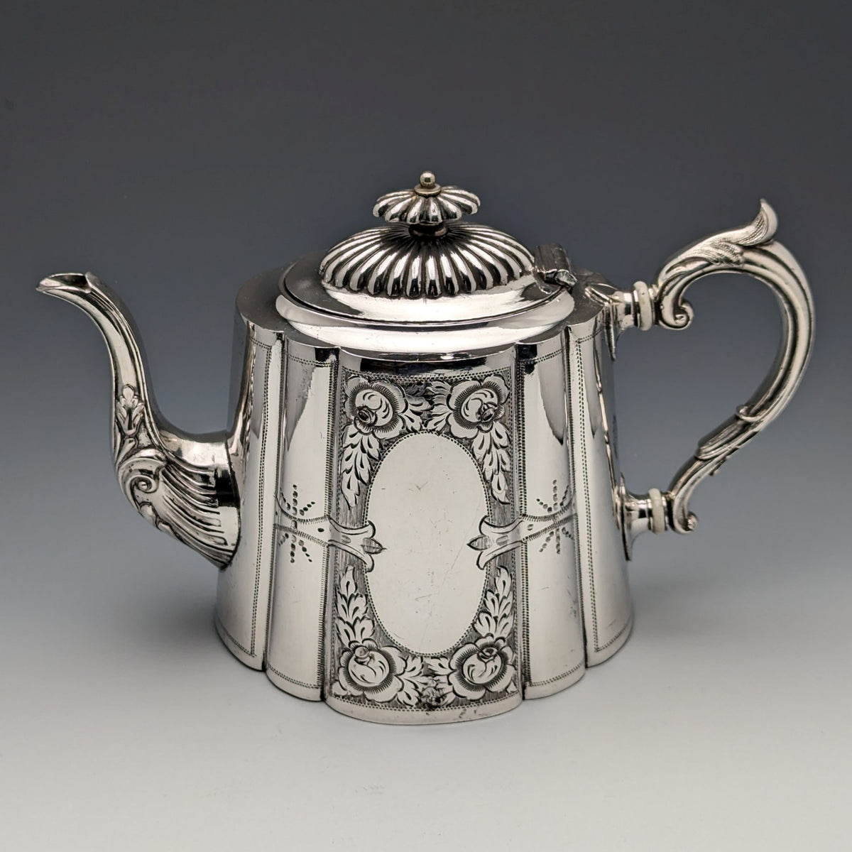 Around 1900 British antique silver plate teapot George Wish – SILVER-LUG