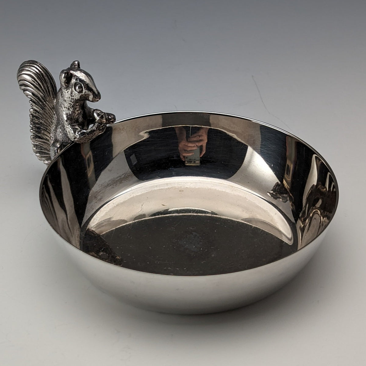 British Vintage Silver Plated Squirrel Decor Bowl Dish VINERS – SILVER-LUG