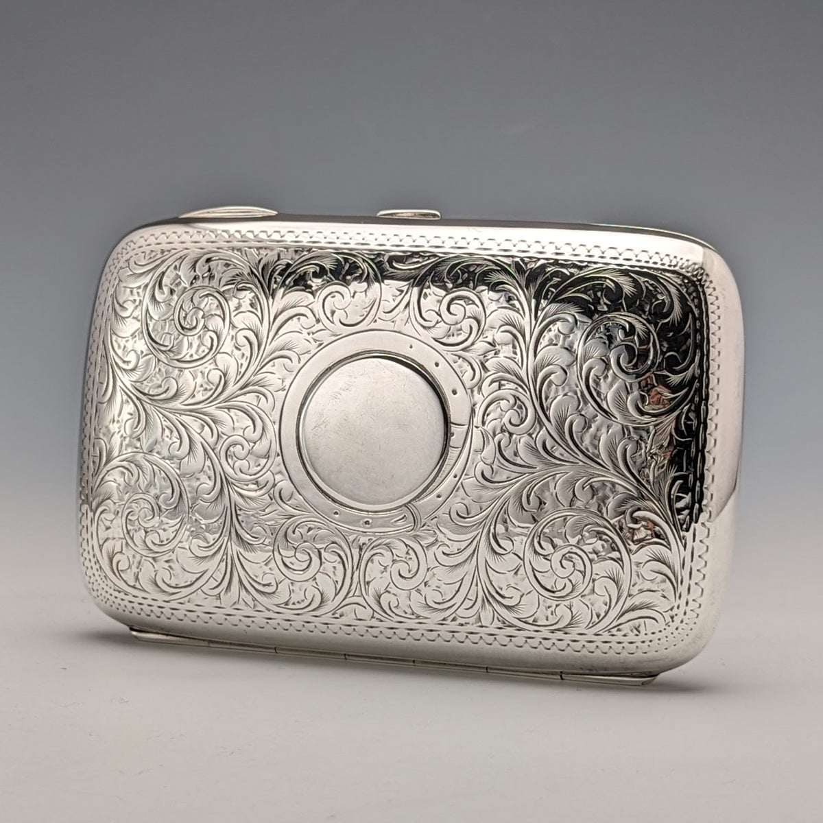 1902 British antique sterling silver cigar case 133g HD – SILVER-LUG