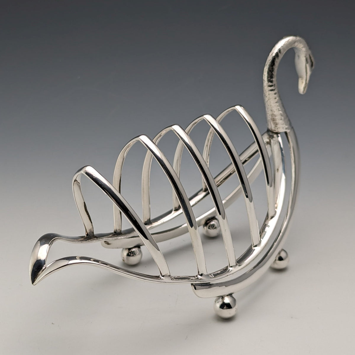 British Vintage Silver Plated Swan Toast Rack – SILVER-LUG