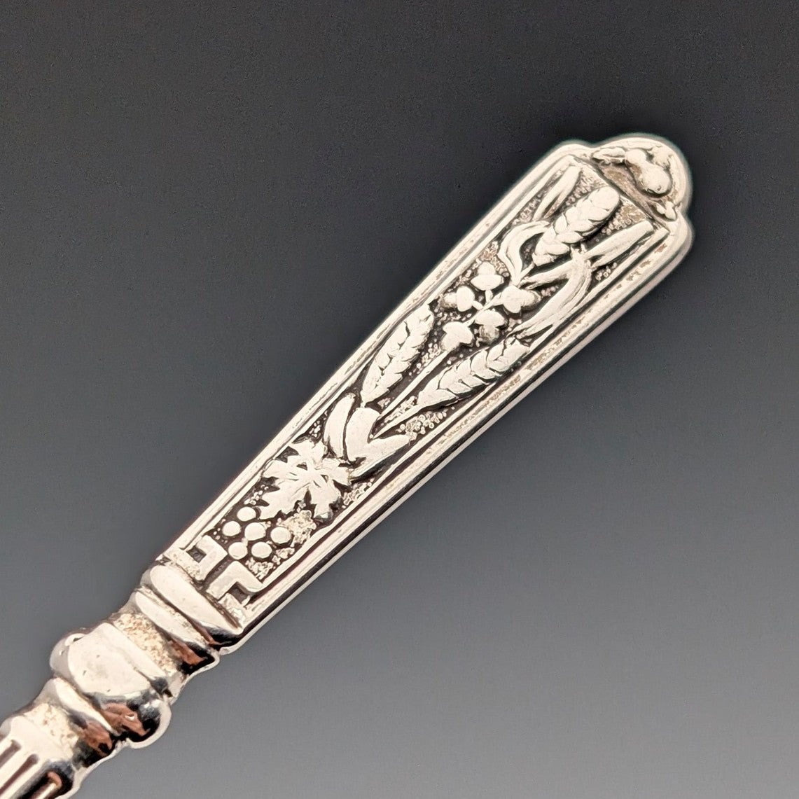 1885 British antique sterling silver tea spoon x 6, total 76g, John Ro ...