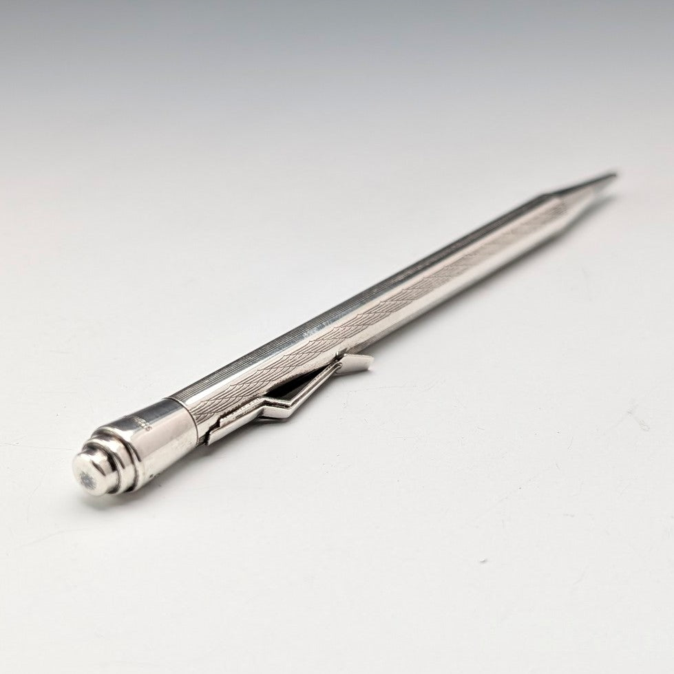 British vintage Lifelong sterling silver mechanical pencil with paper ...