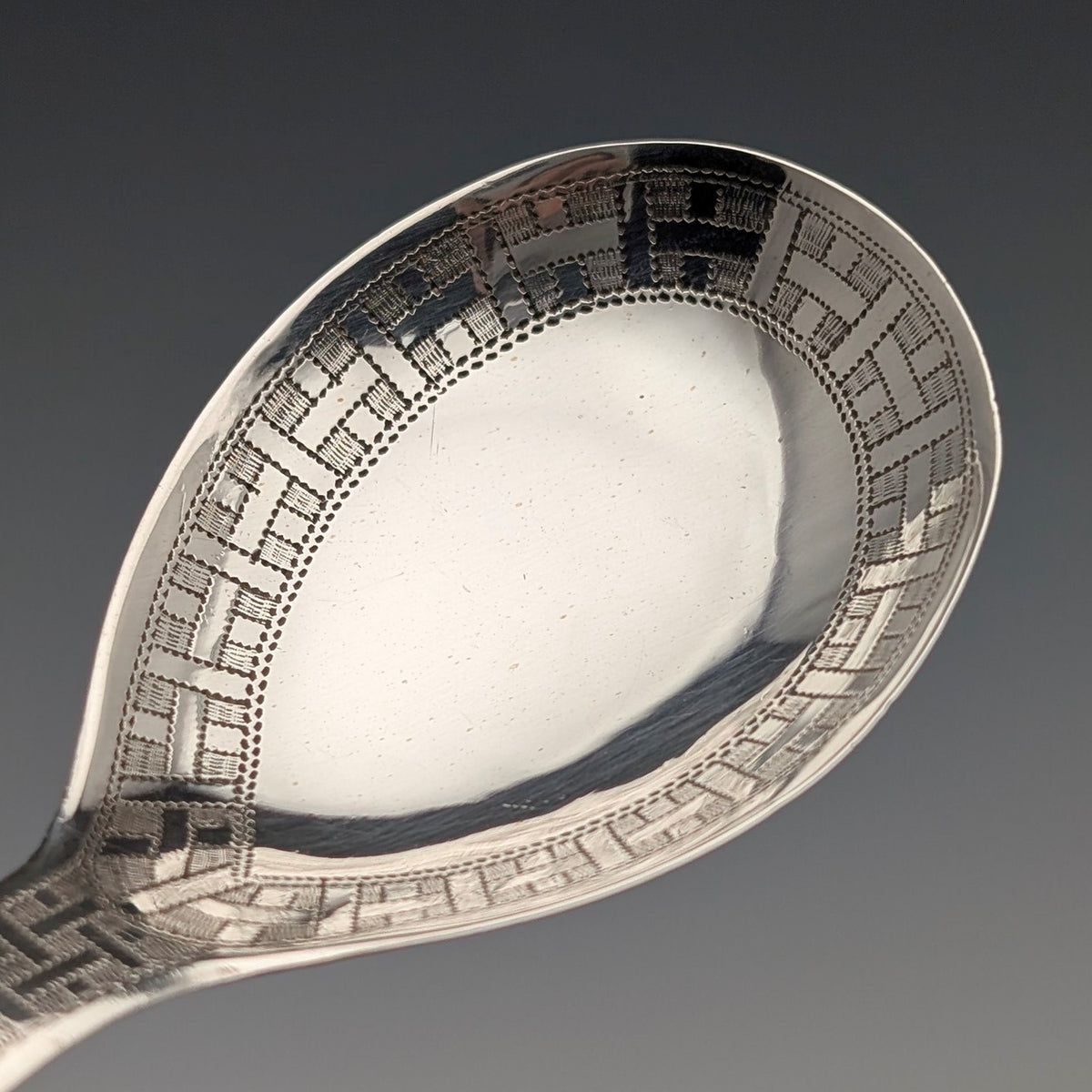 1807 British Antique Sterling Silver Tea Caddy Spoon, 9.5g, by Samuel ...