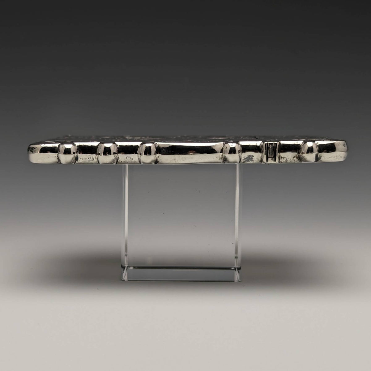 1871 British antique sterling silver card case 59g GEORGE UNITE ...