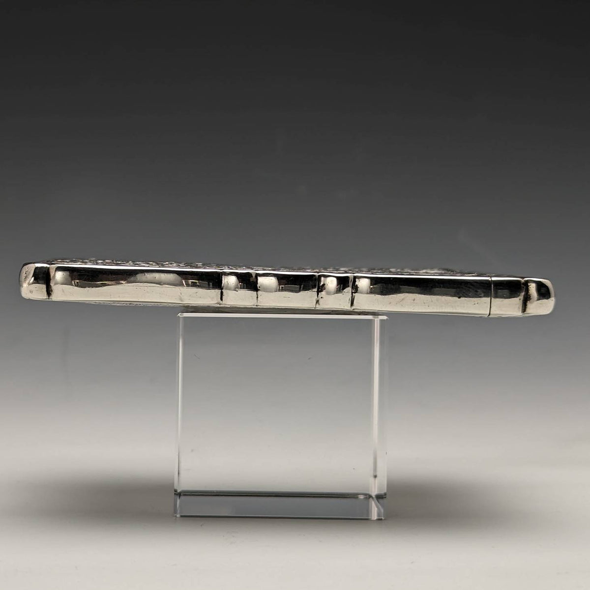 1887 British antique sterling silver card case 46g Frederick Marson ...